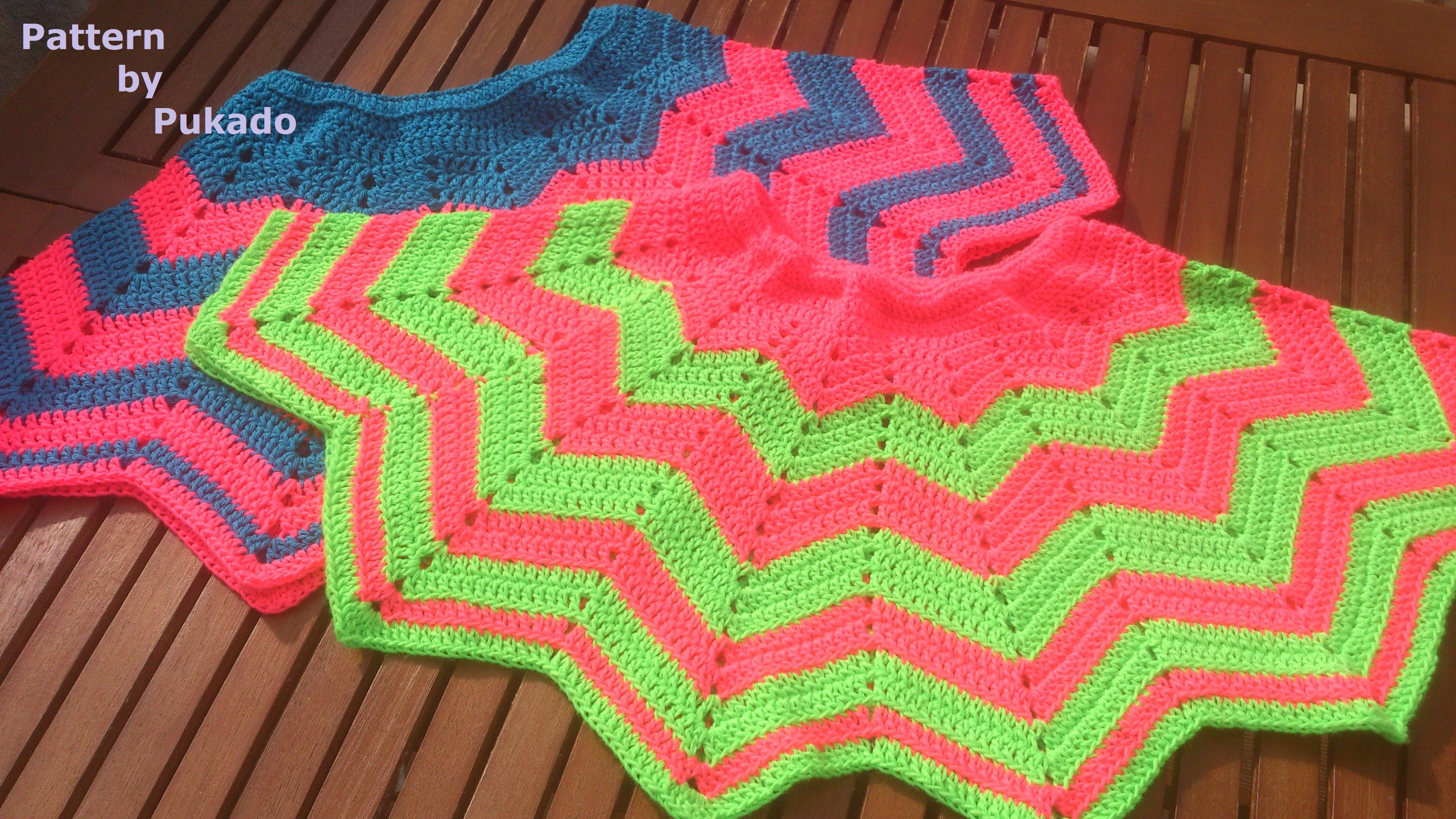 Crochet Pattern Only - Chevron Mini Skirt - Girl Or Woman on Luulla